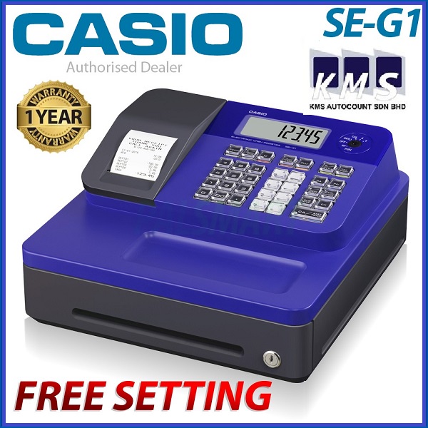 Casio SE-G1 / SEG1 Electronic Cash Register (Blue) | Shopee Malaysia