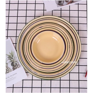 Enamel Plate Traditional Nostalgic Vintage/Enamel Rice Plate/Pinggan ...