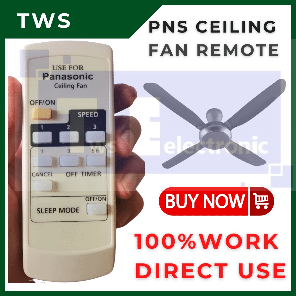 TWS FAN Remote|Kipas Remote|Remote for Panasonic Fan|Panasonic/KDK ...