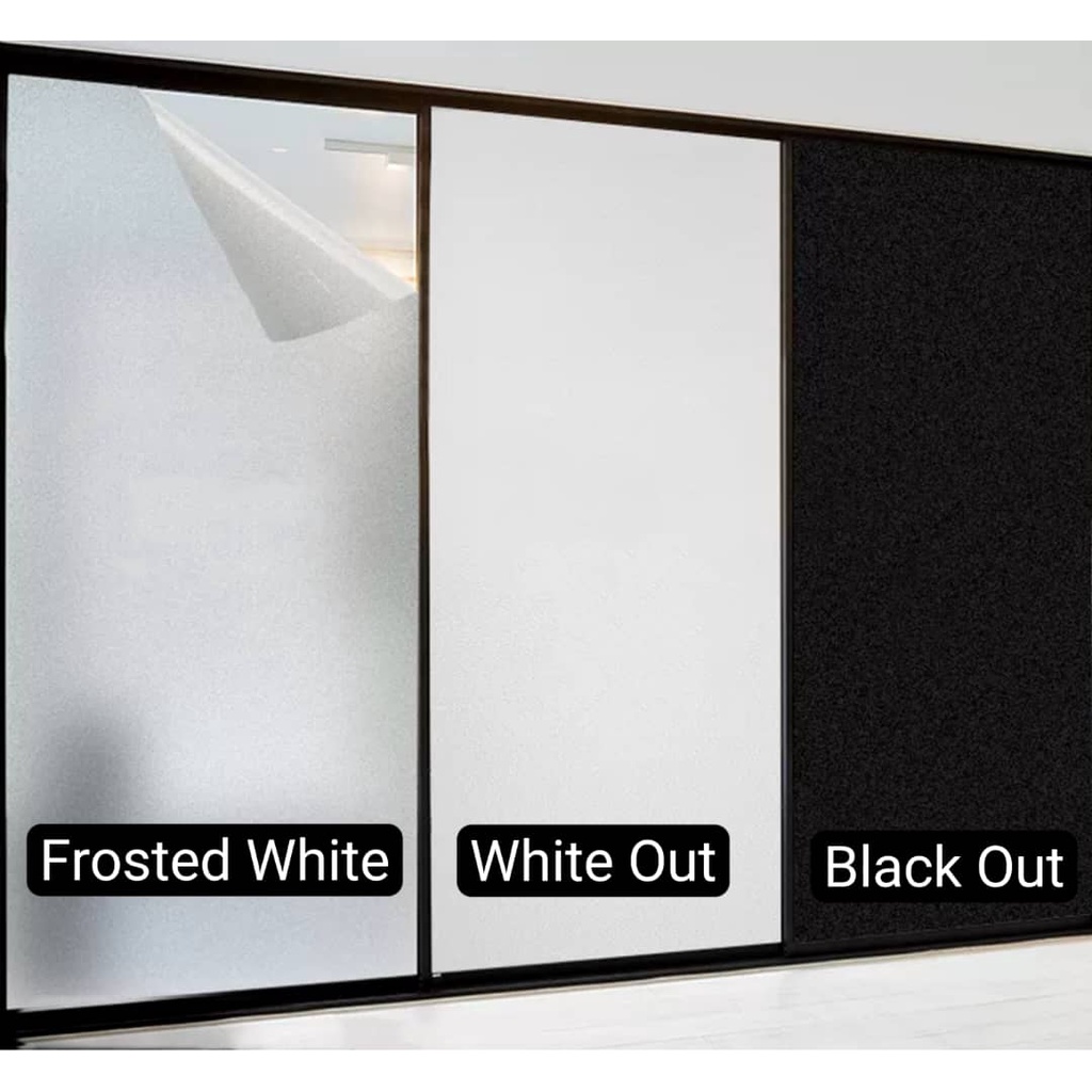 [N0 C0D] TINTED WHTE OUT / BLACK OUT / FROSTED WHITE /TINTED RUMAH ...