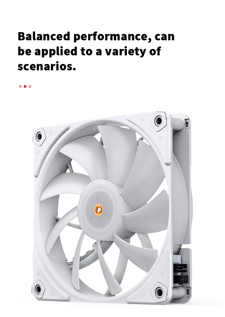 JONSBO ZF120W Computer Case Fan Wireless Tandem PWM ARGB Colorful ...