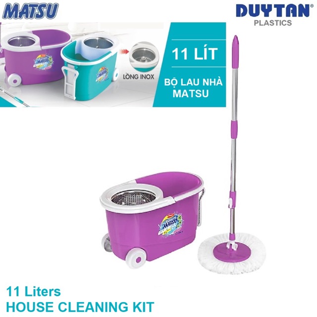 Matsu Duy Tan 11 liter mop set with stainless steel squeegee | Shopee ...