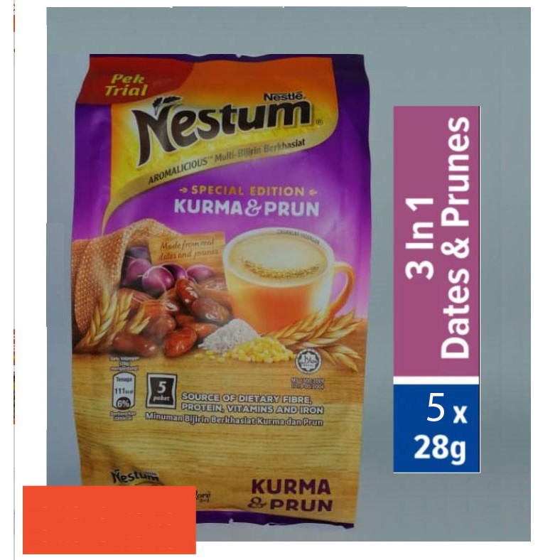 Nestle Nestum Grains & More 3 in 1 Kurma & Prun (28g x 5 Packets ...