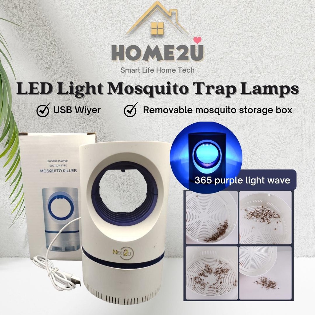 USB LED Light Mosquito Trap Lamps Anti Mosquito Electric Fly Killer ...