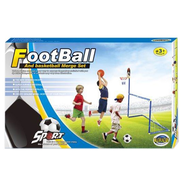 Stock Ready Kids Sports Play Set - 2in1 Football & Basketball Merge Set ...