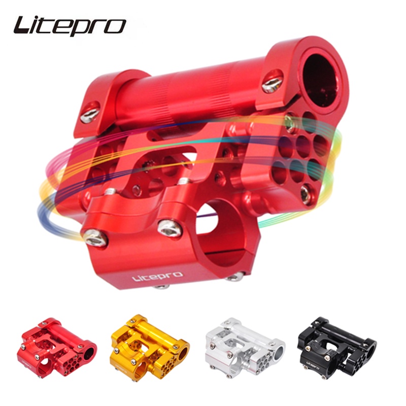 Litepro Road Bike Handlebar Stem Adjustable Dual Stem Alloy Ultralight ...