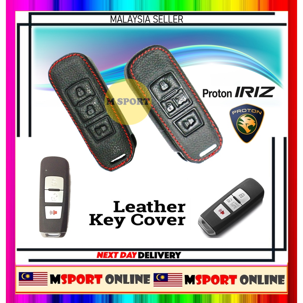 Proton Iriz Keyless Remote Leather Car Key Cover Case | Shopee Malaysia