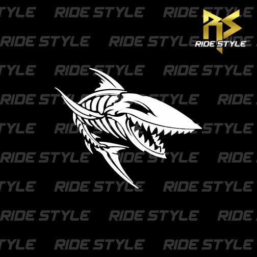 Skeleton Shark Skull Shark Car Sticker 4X4 Sticker | Shopee Malaysia