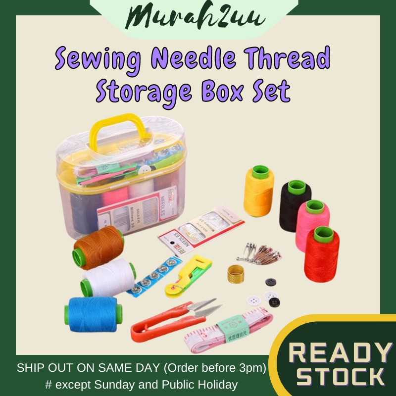 Stationery-Sewing Needle Thread Storage Box Set (10 different items ...
