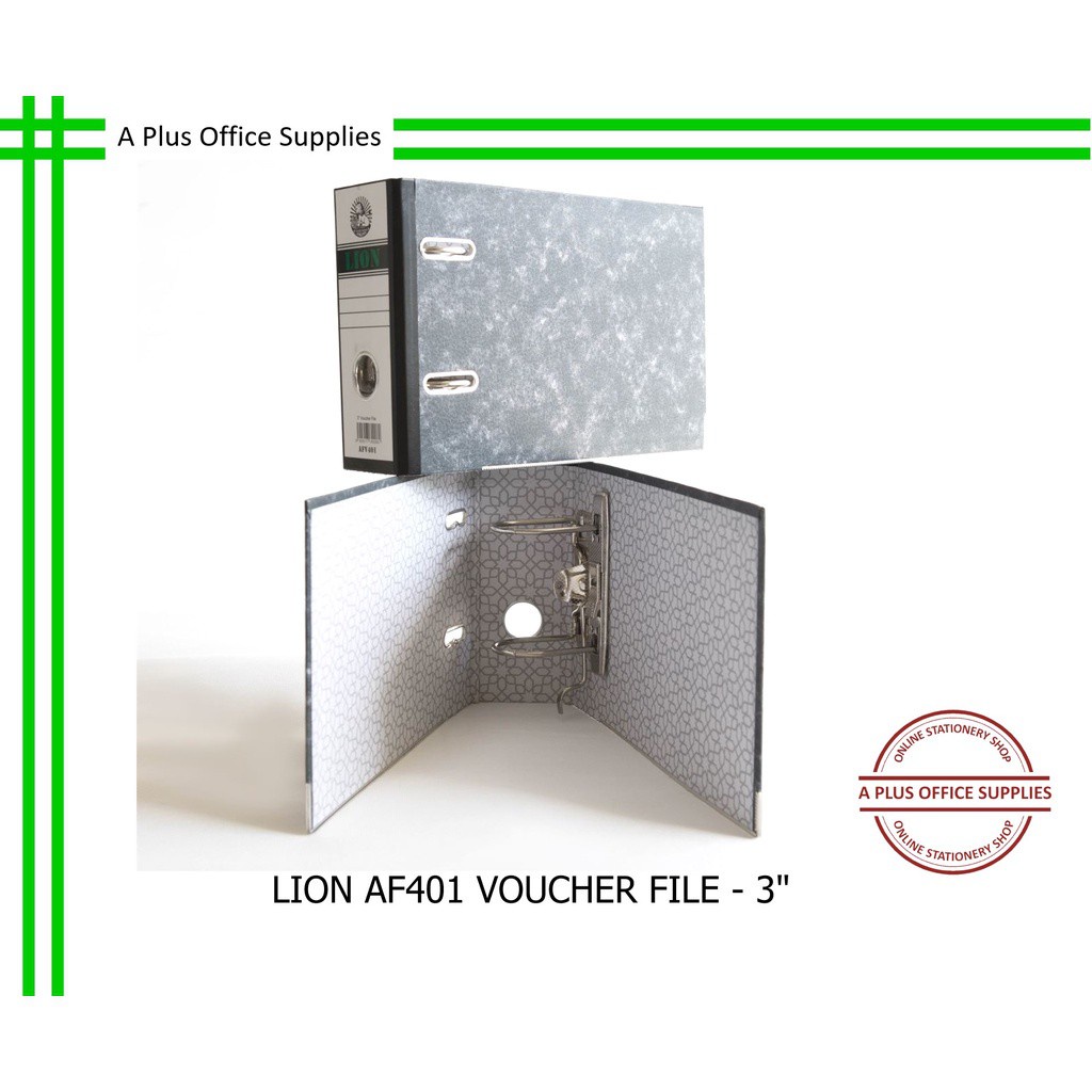 LION AF401 3" Voucher File / Fail Baucar | Shopee Malaysia