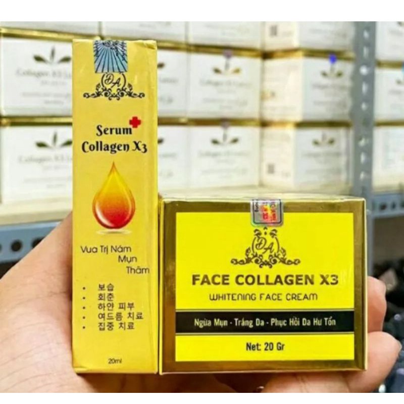 Combo face cream and collagen facial serum x3, super hot skin ...