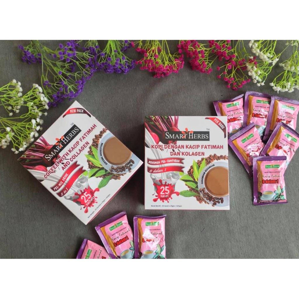 KOPI KACIP FATIMAH GANTI KOPI DINDA RASA SAMA KHASIAT SAMA SMART HERBS TANPA KOTAK 25 SACKET ...