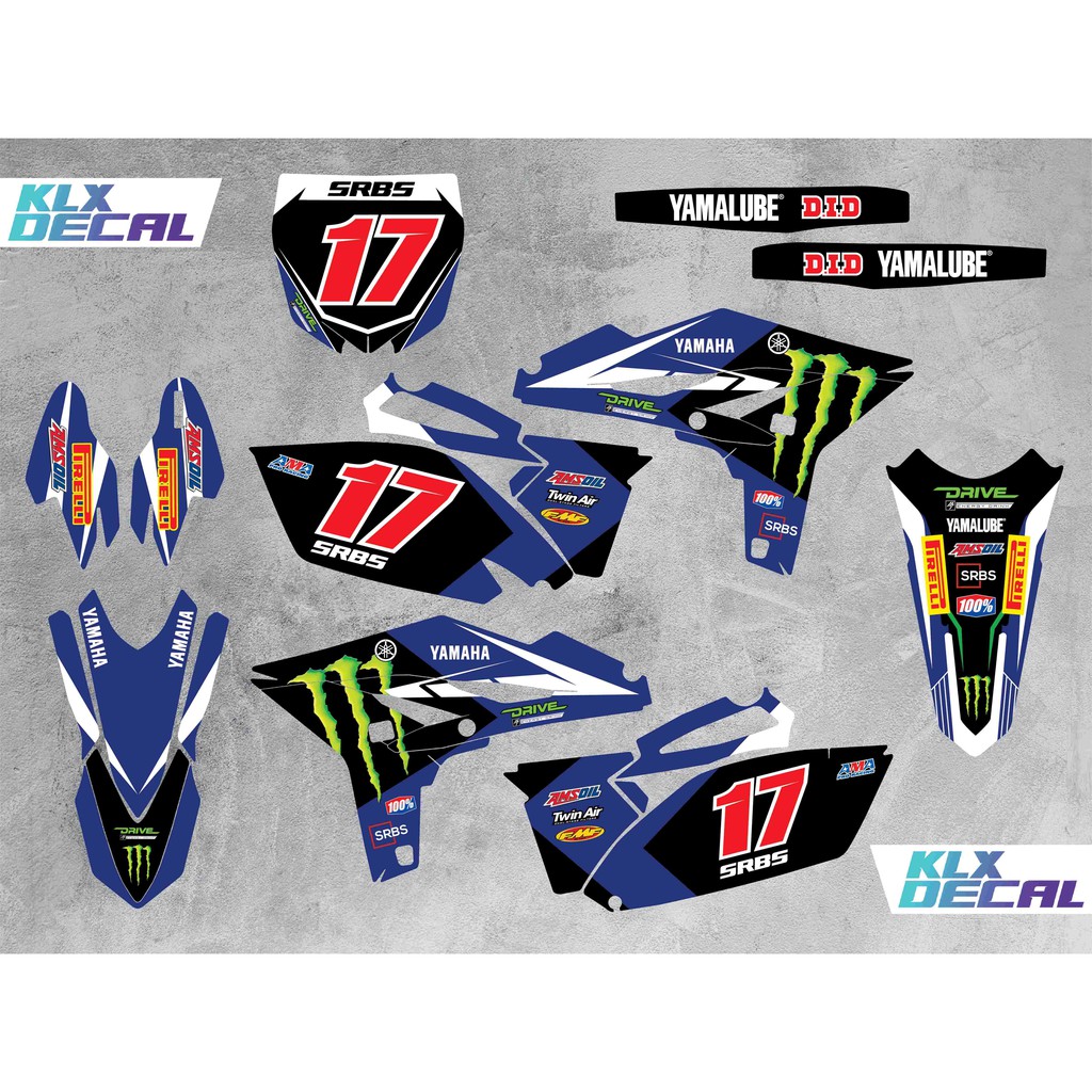 YZF 250 Decal | Yamaha Blue | Shopee Malaysia
