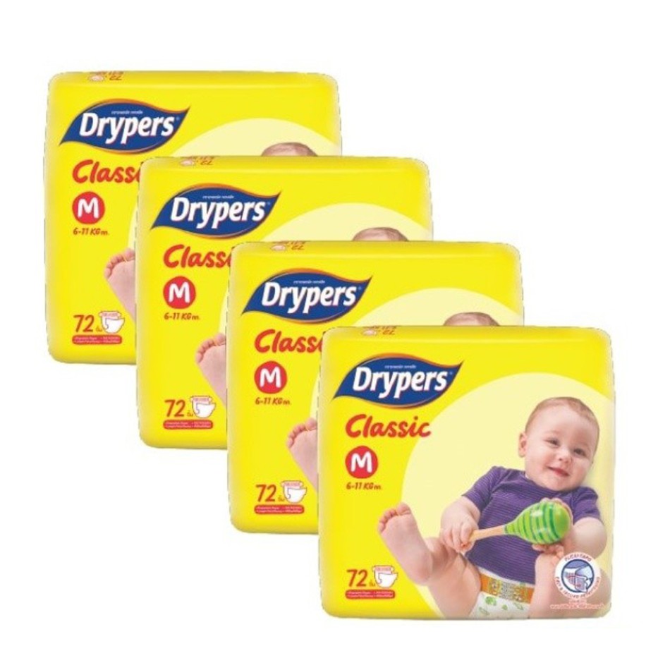 Drypers Classic Open M72 (4 Packs) | Shopee Malaysia