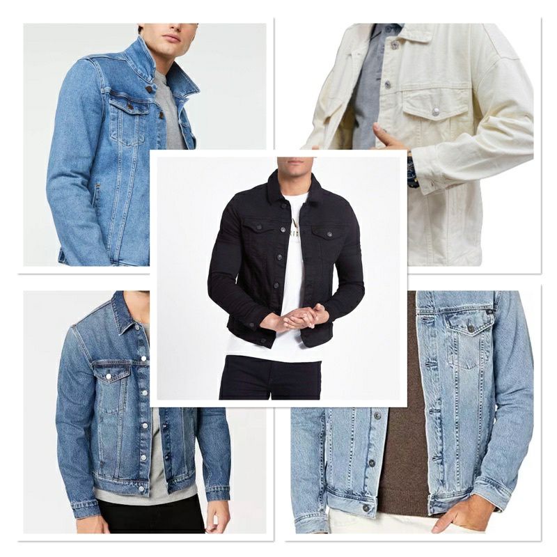🔥🔥🔥Slim Men Denim Jeans Jacket Men Clothes Cowboy Male Jacket Jaket ...