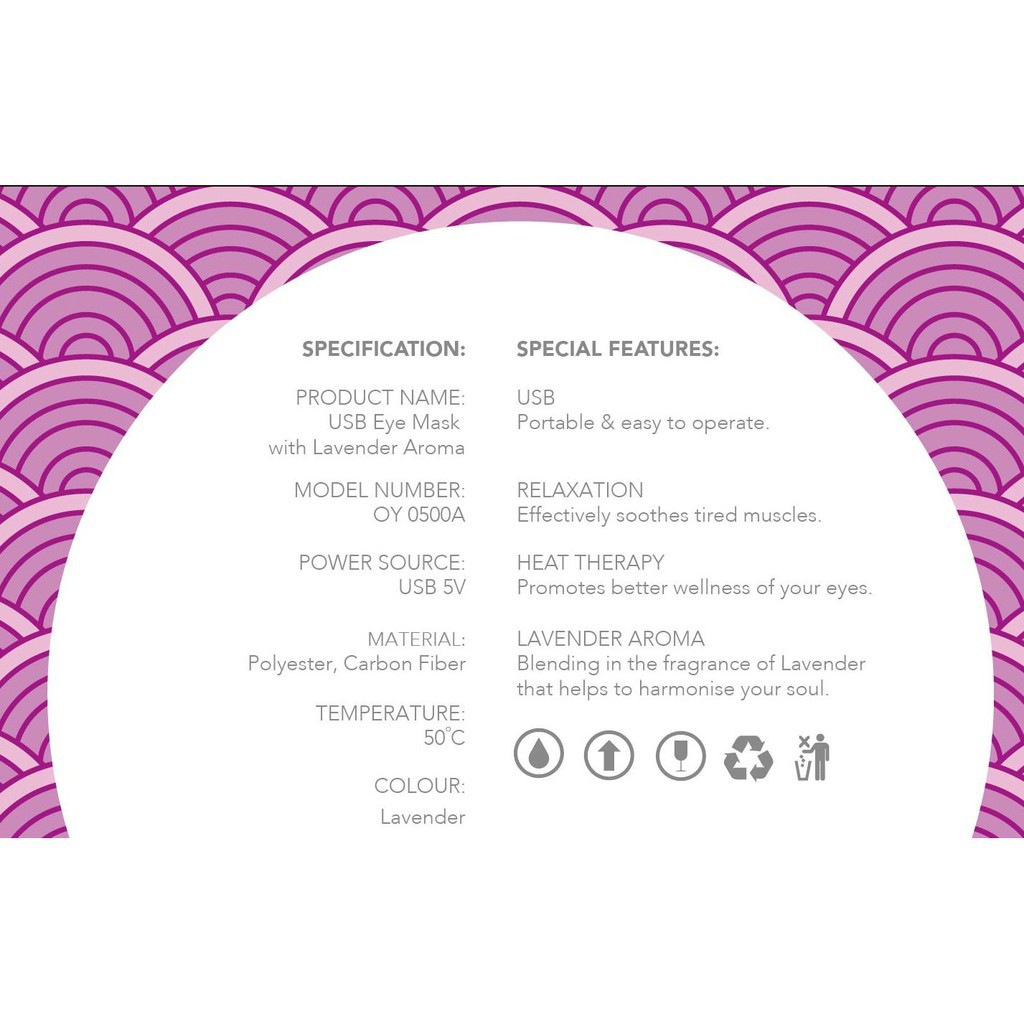 OGAWA USB Eye Mask - Lavender | Shopee Malaysia