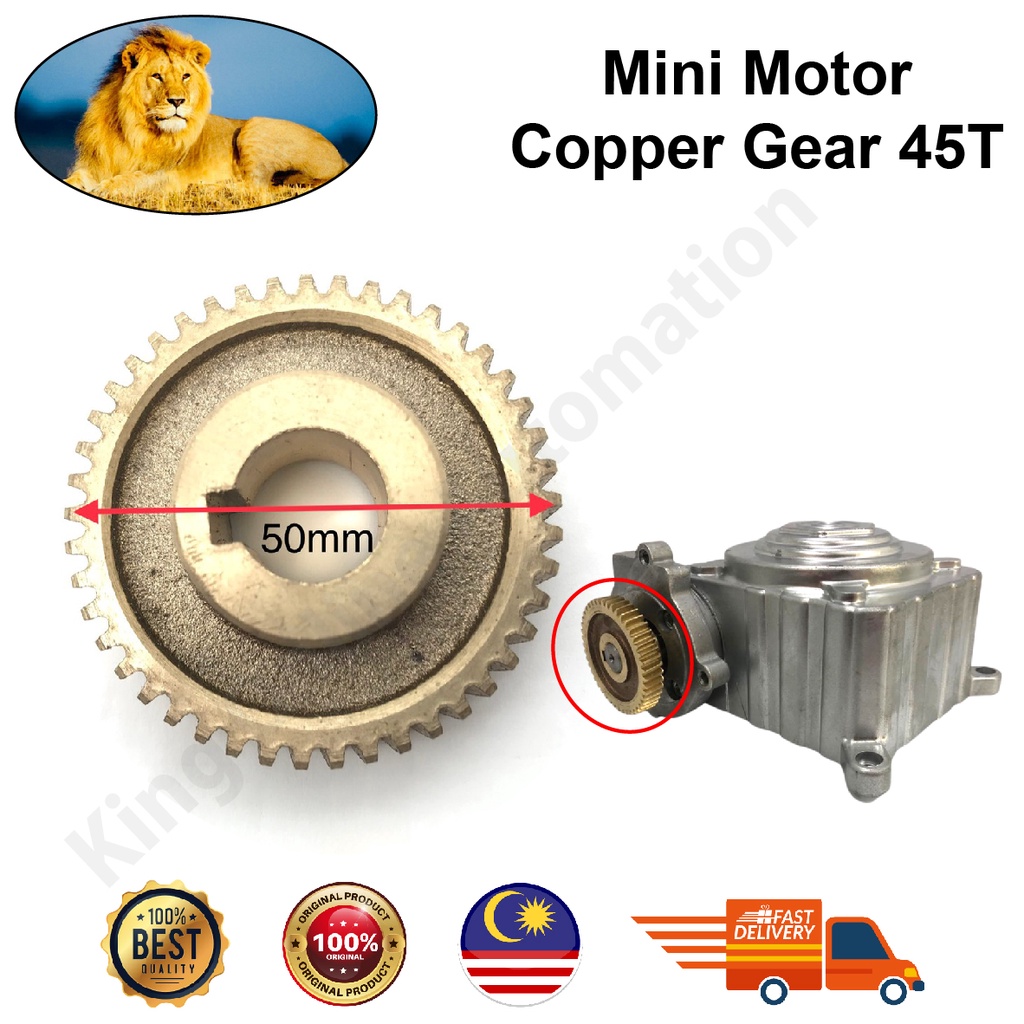 AUTOGATE Mini Motor Copper Gear 45T / Comex/ Dormer/ Radion | Shopee ...