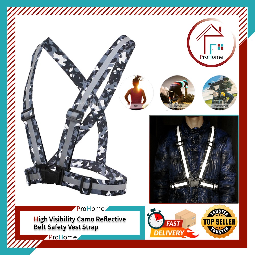 Reflective Army Safety Vest Ajustable Belt | Shopee Malaysia