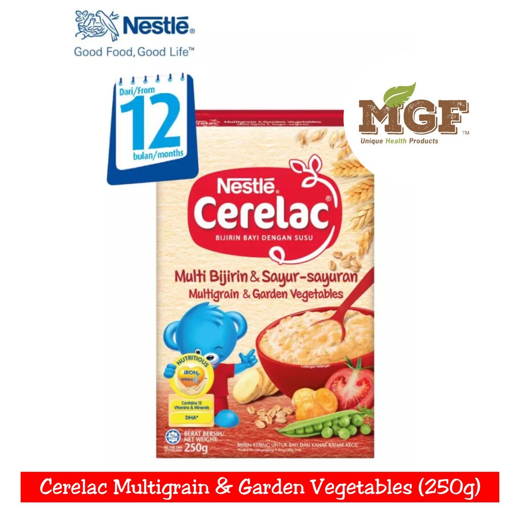 Nestle Cerelac Infant Cereals with Milk Multigrain & Vegetables (250gx1) Expiry Date: 10/2024 ...