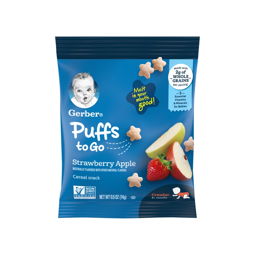 Gerber Puffs Cereal Snack/ Lil' Crunchies, Teether Wheels/Teethers ...