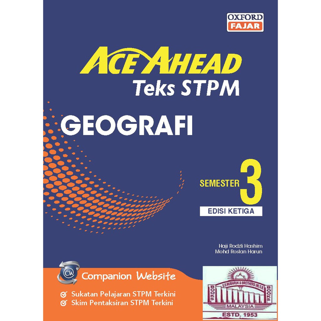 ACE AHEAD TEKS STPM Geografi [ Semester 3 ] ( Edisi Ketiga ) | Shopee Malaysia