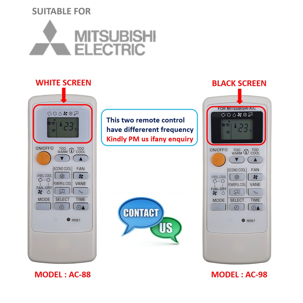 Replacement Mitsubishi Electric Air Cond Aircond Air Conditioner Remote ...