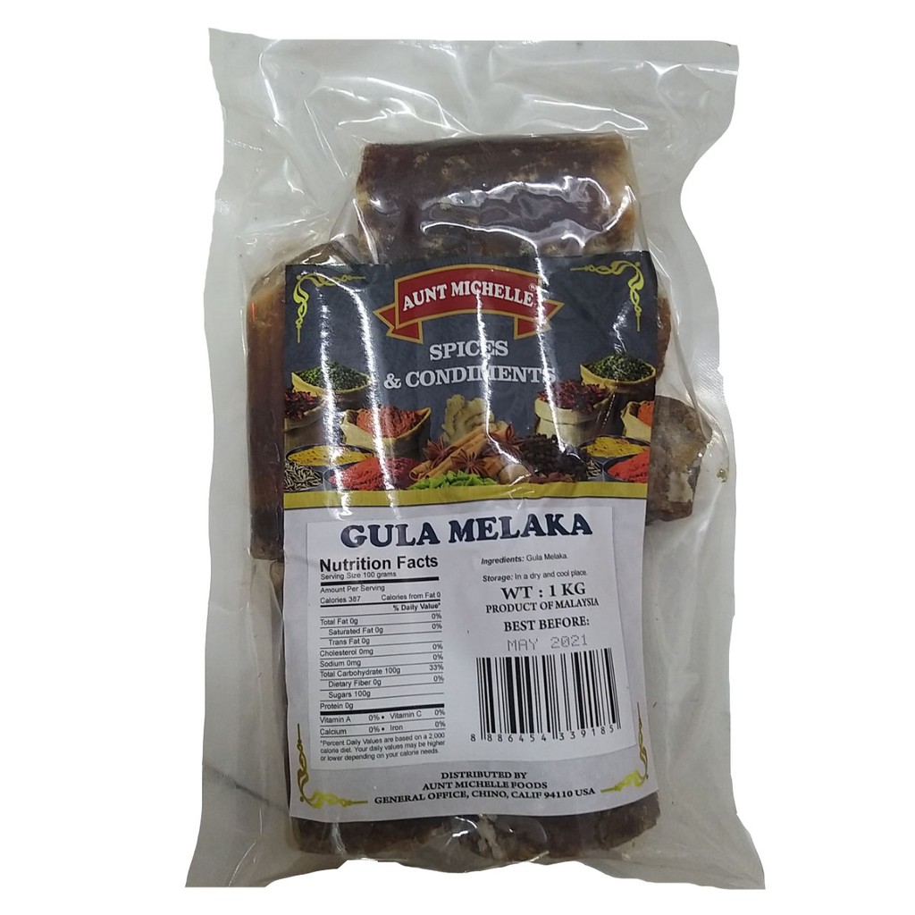 Aunt Michelle Gula Melaka (Jiggery) Premium Palm Sugar 1kg | Shopee ...