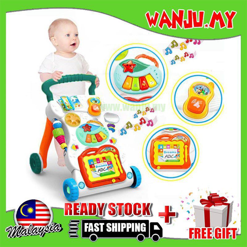 🔥 READY STOCK MALAYSIA 🔥4 in 1 Baby Walker, Toddler Push Music Walker ...