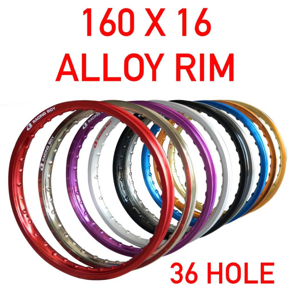 16'' ALLOY RIM 160x16 ( GOLD / SILVER ) 36 HOLE // 160 x 16 RIM ALOI ...