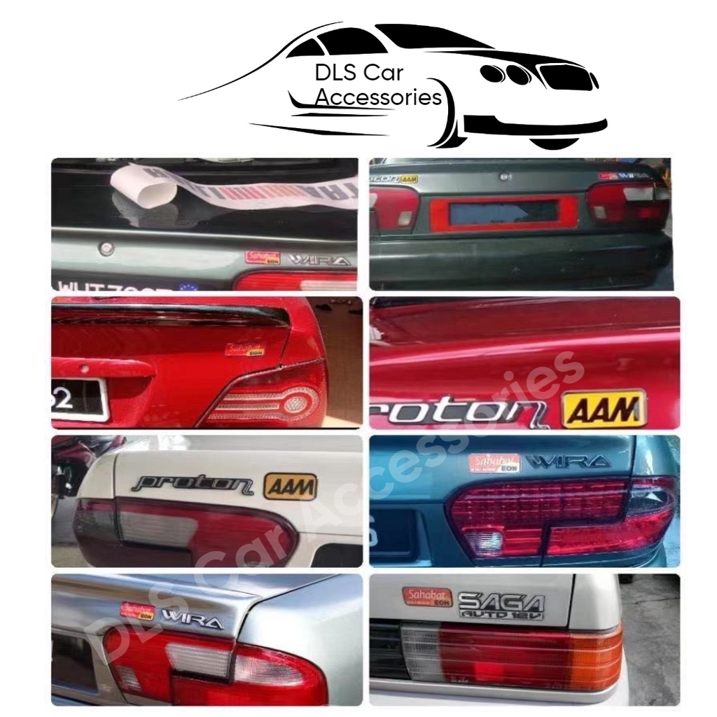 Car Emblem Proton Saga Wira AAM SAHABAT EON epoxy sticker logo ...