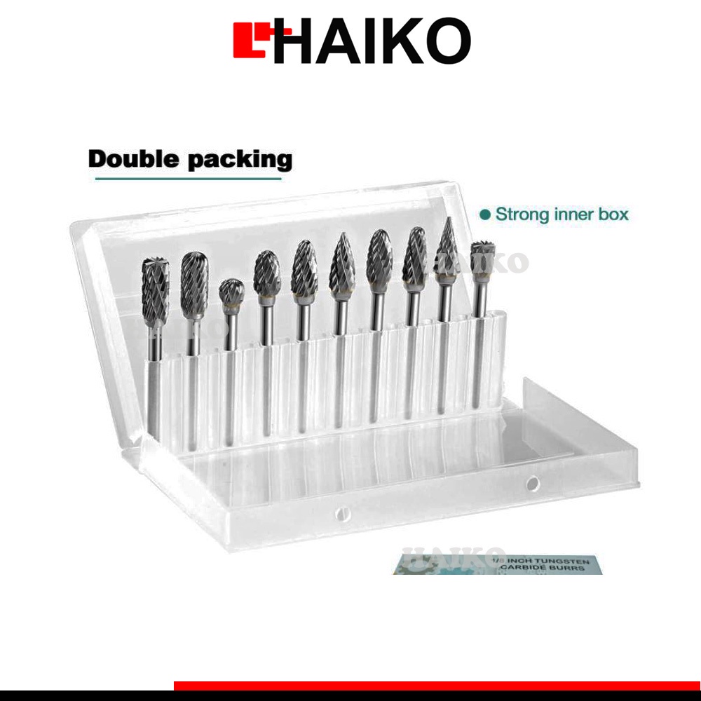 Tungsten Carbide Burr 10pcs 6x3mm Rotary Porting Tool (Free Heavy Duty ...