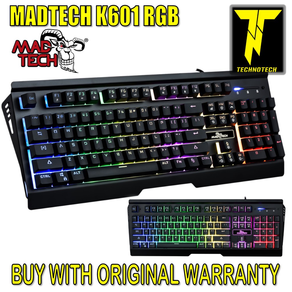 MADTECH K610 RGB PLUNGER KEY GAMING KEYBOARD | Shopee Malaysia