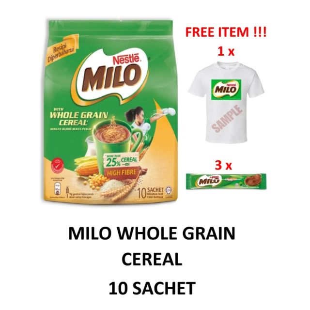 Milo Whole Grain Cereal 10 sachet | Shopee Malaysia