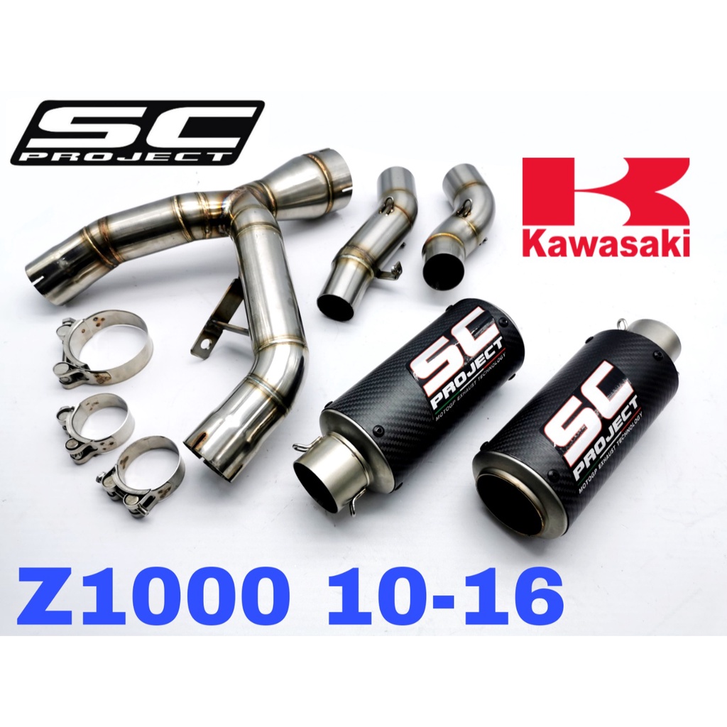 SC Project Exhaust Slip On Kawasaki Z1000 Z1K Manifold Stainless Steel ...
