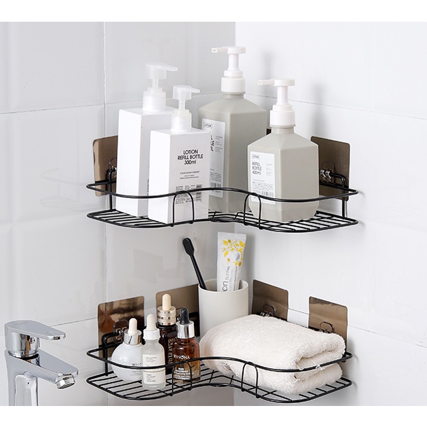 Bathroom Corner Storage Rack Free of Punch Kitchen Toilet Sink Seamless ...