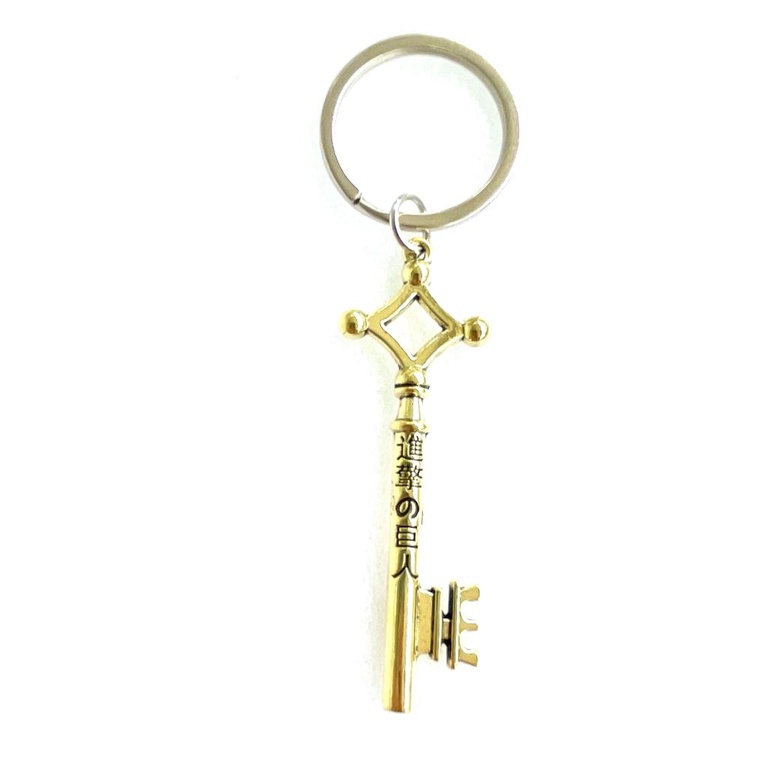 GANTUNGAN Anime Attack On Titan Keychain Anime AOT Eren Key Cosplay Key ...