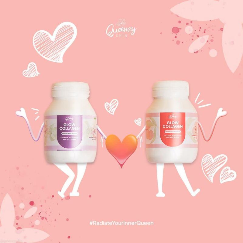 Glow collagen Queenzy Skin / collagen drink Queenzyskin / collagen ...