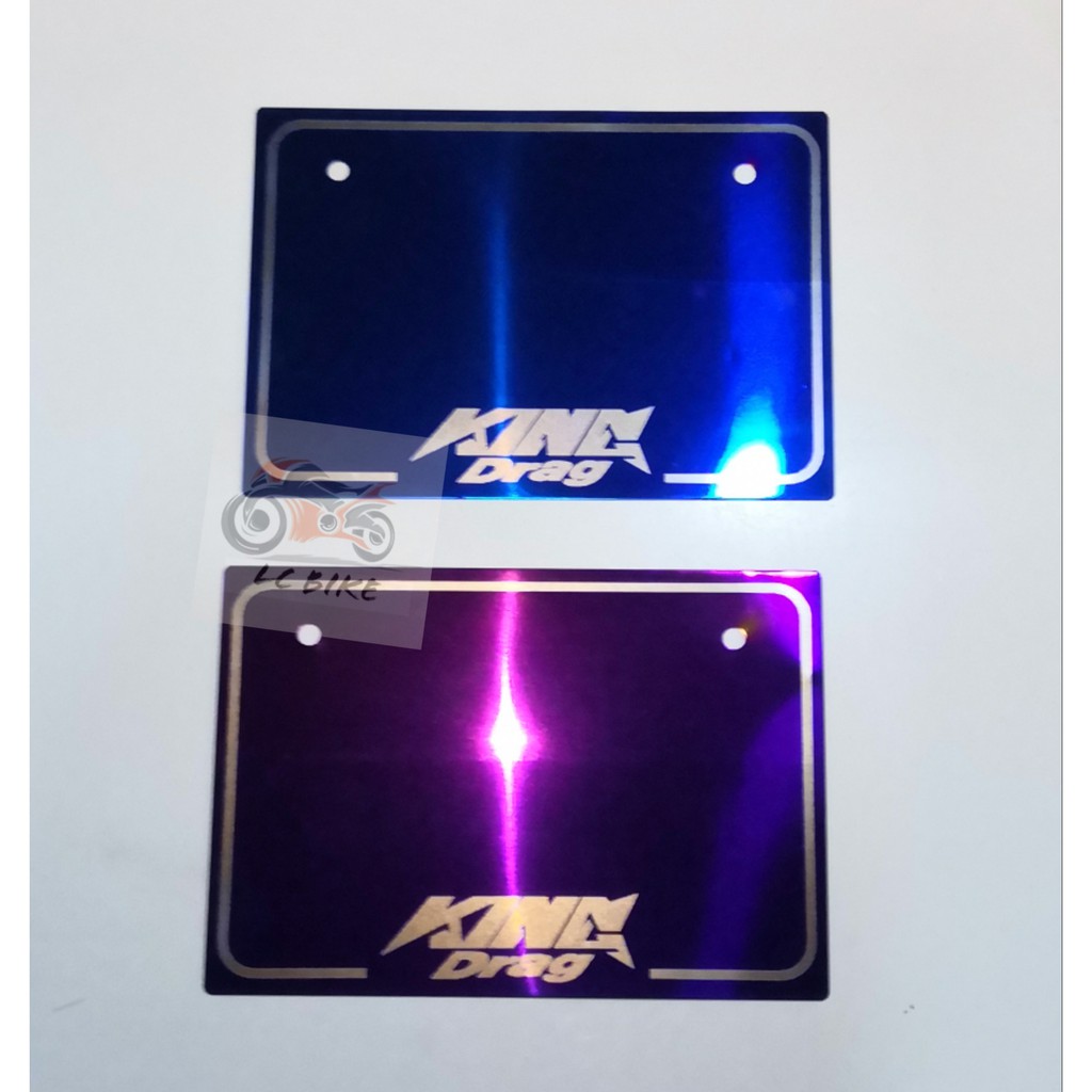 KING DRAG NUMBER PLATE TITANIUM PAPAN BESI PAPAN NOMBOR TITANIUM (STEEL ...