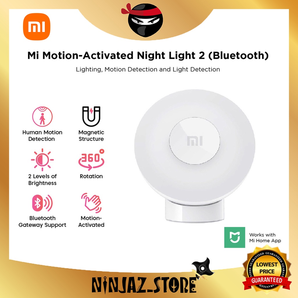 Xiaomi Mi Motion Activated Night Light 2 Human Motion Detect Plug and ...