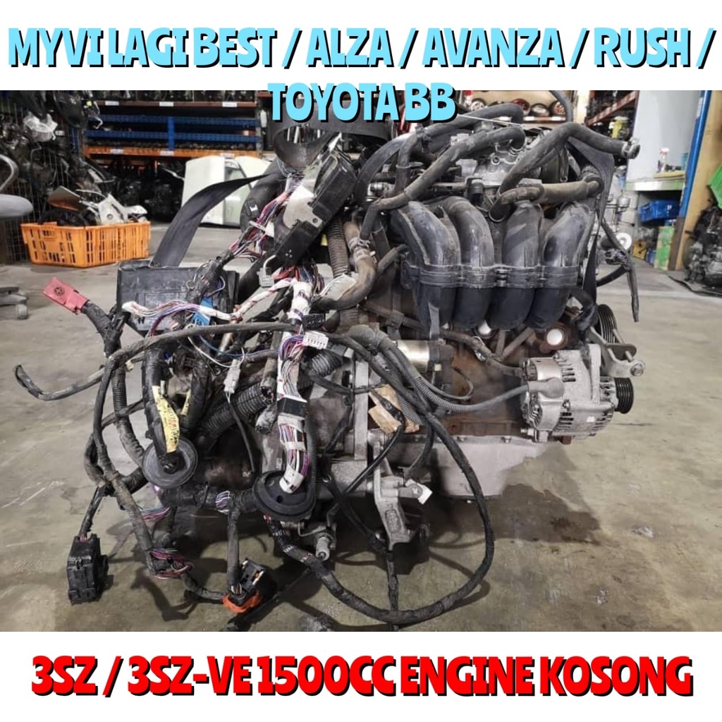 Toyota 3SZ 3SZ-VE 1500CC Enjin Kosong / Empty Engine For : Perodua Myvi ...
