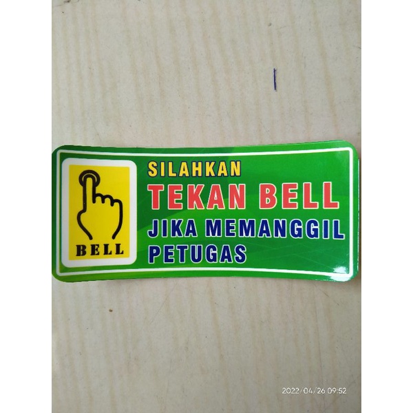 Please Press the Bell Sticker (Medium) | Shopee Malaysia