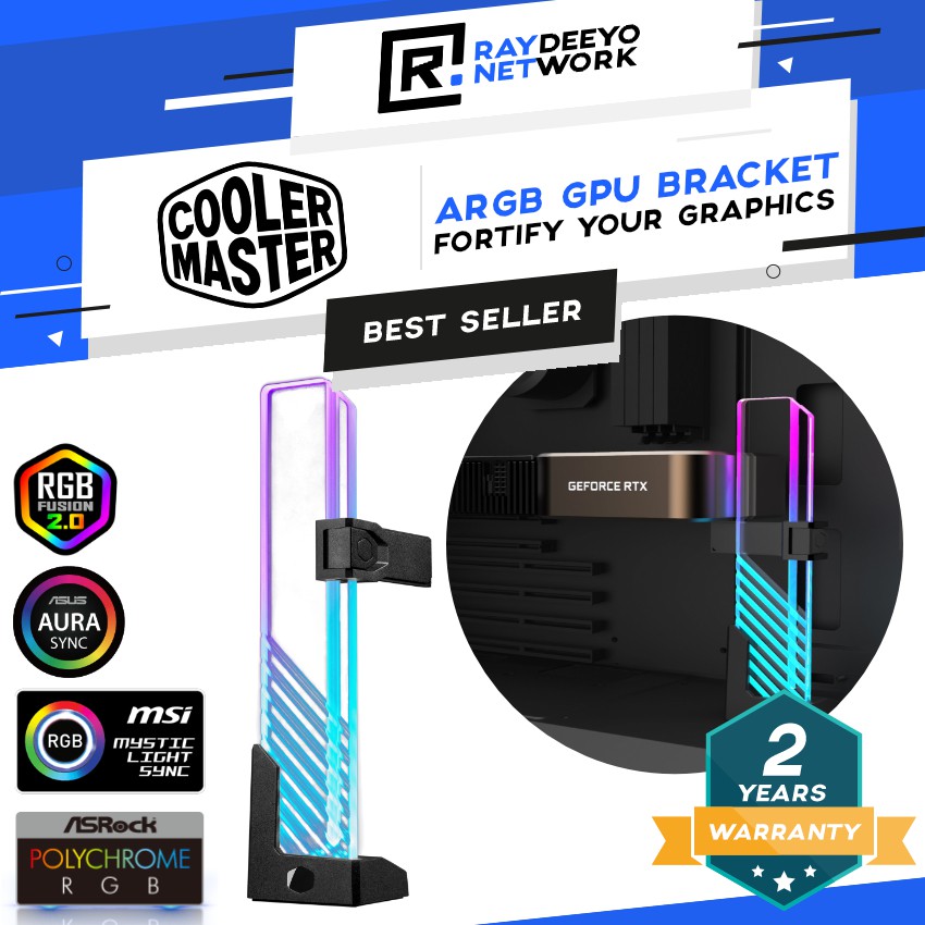 Cooler Master ARGB GPU Support Bracket [Support GPU Weight] | Shopee ...