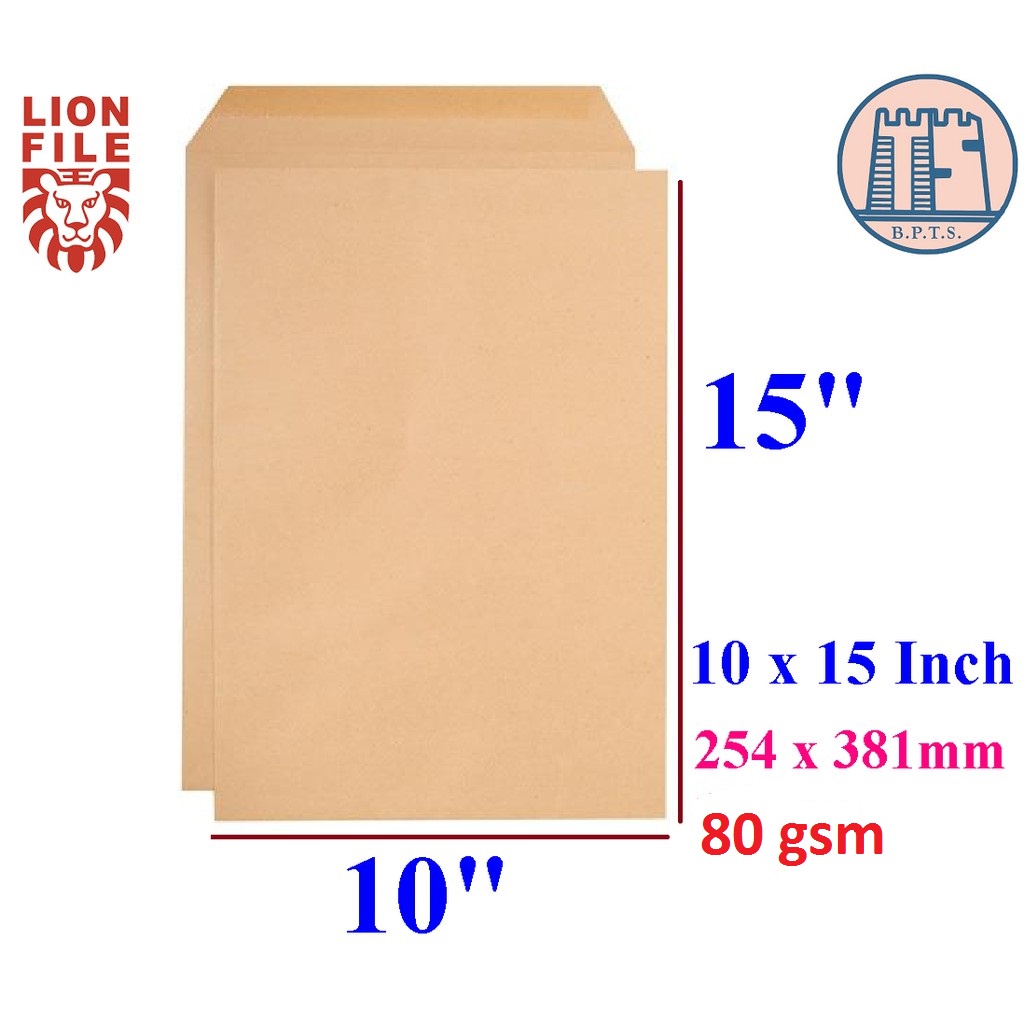 10" x 15" Super Brown Envelope / Sampul Surat Coklat 10 x 15 Inch / 254 ...