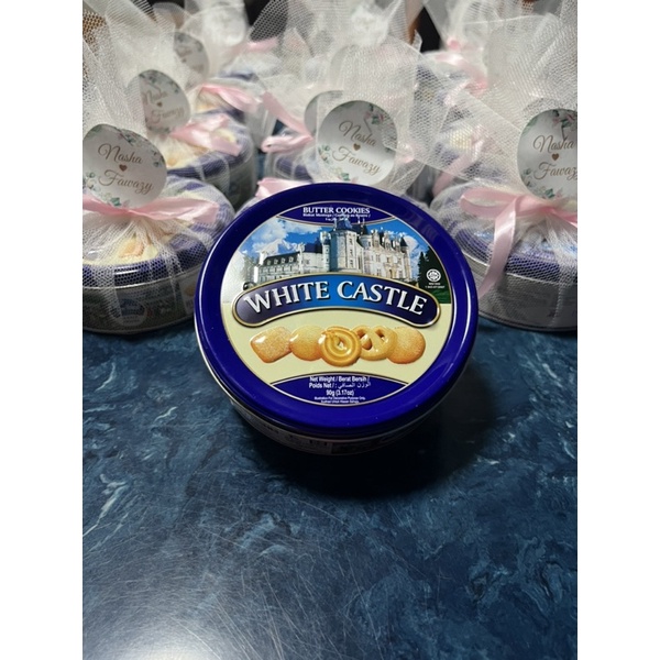 🎀 Door Gift Exclusive White Castle Butter Cookies 🎀 100 TIN Minimum ...