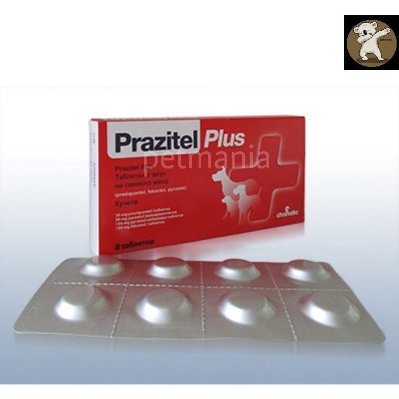 Prazitel Plus Pet Dewormer For Dog & Puppies - 1 tablet ( Exp 07/2026 ...