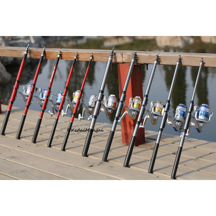 Rod Udang Teleskopik Silver-Soft/Red-Hard Rod memancing | Shopee Malaysia