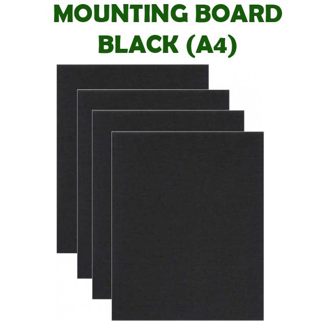 Black Color Mounting Board - A4 size (per pc) | Shopee Malaysia