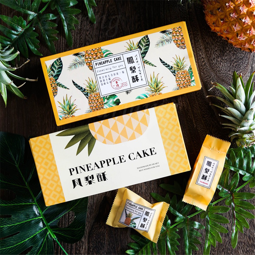 Pineapple Tarts Pineapple Crispy biscuit paper bags for gift wrapping ...