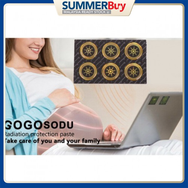 🇲🇾 6 Pack Cell Phone Anti Radiation Sticker EMF Protection Energy Saver ...