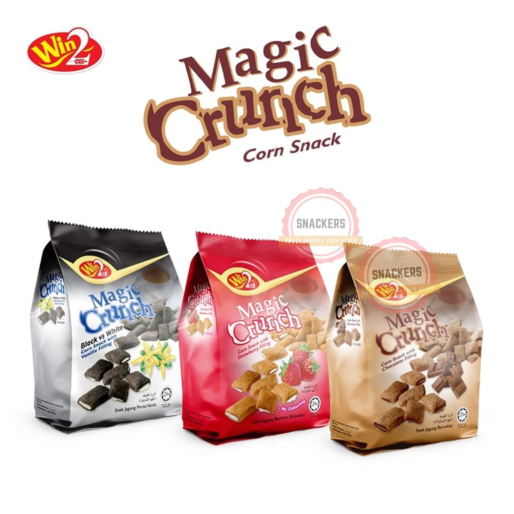 🌟Ready Stock🌟 Win2 Magic Crunch Corn Snack With Centre Filled Cream ...